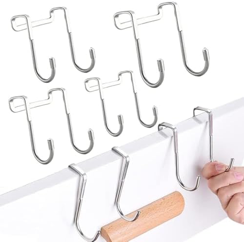 Amazon.com: BetterJonny 4 Pcs Drawer Hanger Hook, 2 in 1 Over Drawer ...
