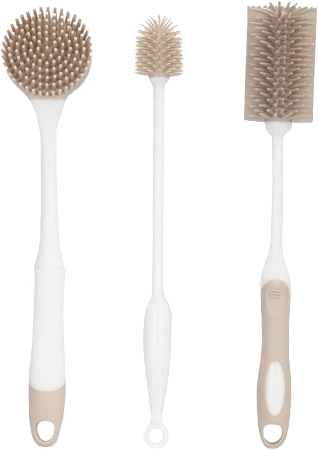 UPP Silicone Washing Up Brush Set"CleanUPP" I Dish Brush, Bottle Brush ...