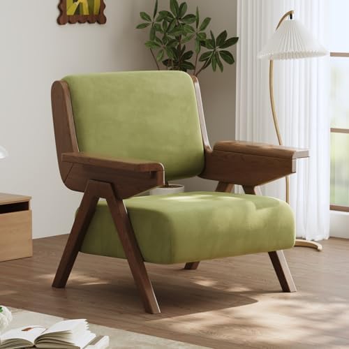 Amazon.com: Euklea Accent Chair, Mid-Century Modern Velvet Upholstered ...
