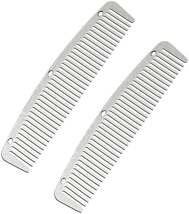 Amazon.com : Dolmifapro 2 Pcs Metal Pocket Combs, Small Comb for Men ...