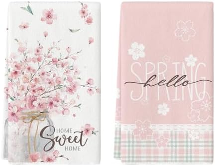 Amazon.com: Artoid Mode Flower Cherry Blossoms Vase Hello Spring ...