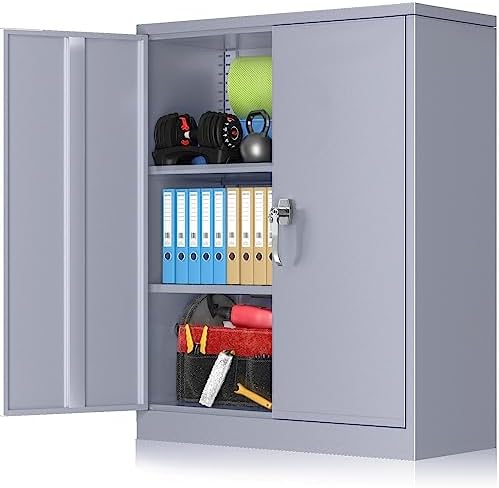 Amazon.com: Atripark Metal Storage Cabinet with Lock, 42" Lockable ...