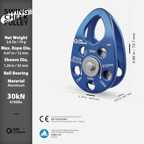 Snapklik.com : GM CLIMBING Hitch Slack Tending Pulley Kit For Doubled ...