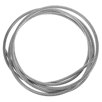 HEALLILY 3/8 Stainless Steel Wire Rope Cable Loops Aircraft Cable for ...