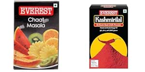 Everest Chaat Masala 100 Gm+ Everest Kashmiri Lal Mirch powder 100 Gm ...