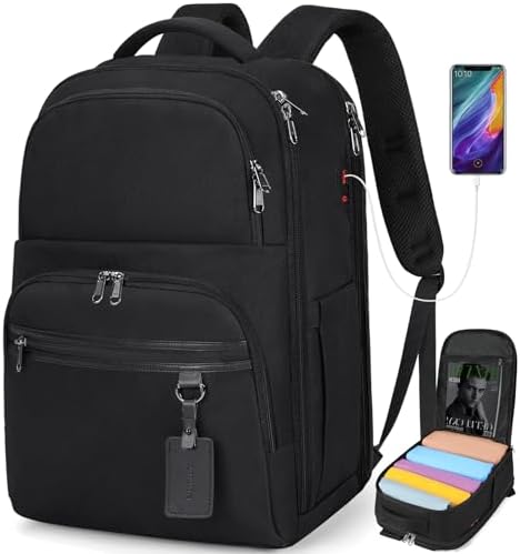 Laptop Backpack 17.3 Inch Travel Backpack for Men Women Large Capacity ...