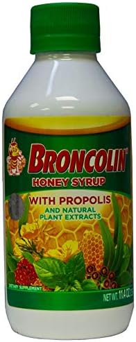 Amazon.com : Broncolin Honey Syrup with Propolis, Syrup with Natural ...