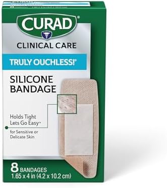 Amazon.com: Curad Truly Ouchless XL Adhesive Bandages, 8 Count (Pack of ...