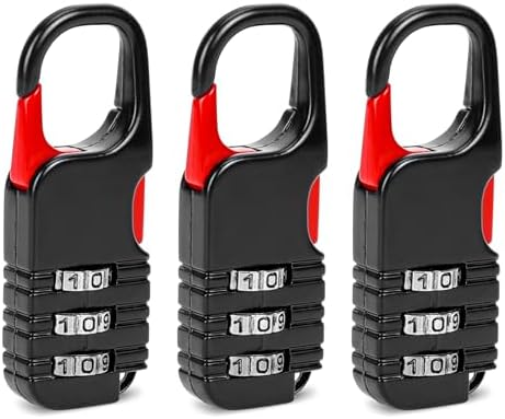 3 Pcs Mini Padlock 3 Digits Combinations Padlock Safe Combination ...