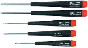 Amazon.com: Precision Screwdriver Set, Ball Hex, Metric, 5 pcs : Tools ...