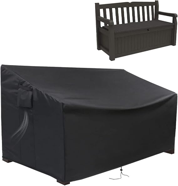 Guisong Outdoor Storage Bench Protector, Waterproof Cover for Keter 70 ...