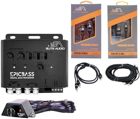 Amazon.com: Elite Audio Epic Bass Digital Bass Restoration Kit - Epic Bass Processor with 3ft ...