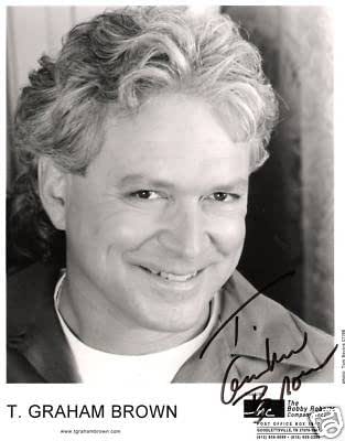 T. GRAHAM BROWN (Country Singer) Autographed 8x10 B/W - Signed ...