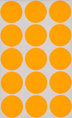 Amazon.com: MACO Neon Orange Round Color Coding Labels, 1-1/4 Inches in ...