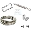 Amazon.com: Clothesline, Stainless Steel Clothesline Wire Outdoor Cable ...