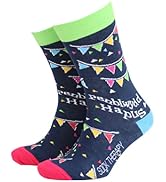 Smiling Faces MAKING SMILES SINCE 2001 Mens Novelty Socks Therapy Funky ...