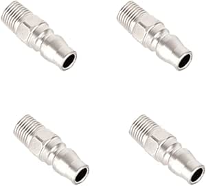 Amazon.com: Unifizz Iron Air Hose Fittings Self-Locking C-type Air Pipe ...