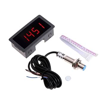 Amazon.com: 4 Digital Speed Meter+Hall Proximity Switch Sensor NPN- For ...