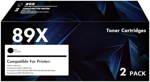 Amazon.com: 89X 89A CF289X Black Toner Cartridge (with Chip) 2 Pack ...
