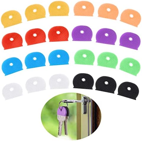 40 Pcs Key Covers Caps, Key Caps Covers Tags Set Flexible Key Covers ...