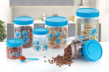 Buy Airtight Heavy Quality Printed Design Container Set Kitchen Storage ...