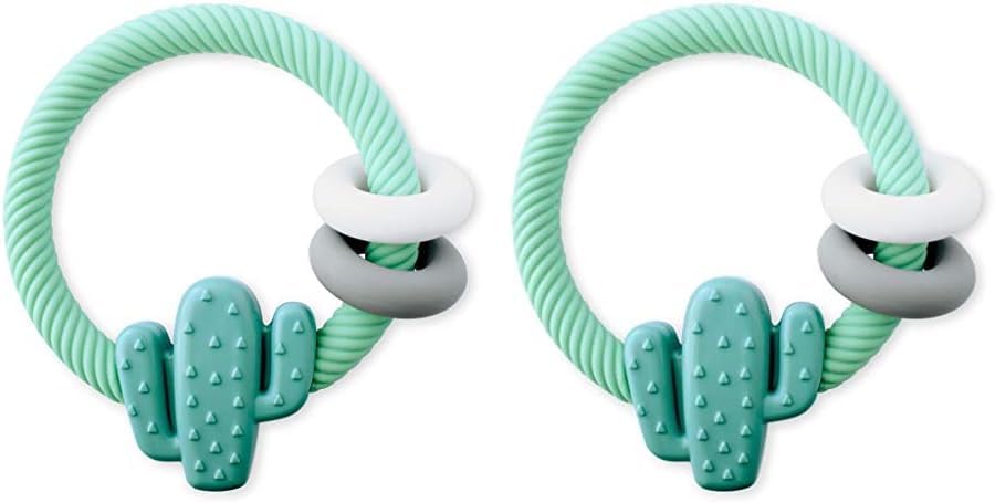 Amazon.com : Itzy Ritzy Silicone Teether with Rattle; Features Rattle ...