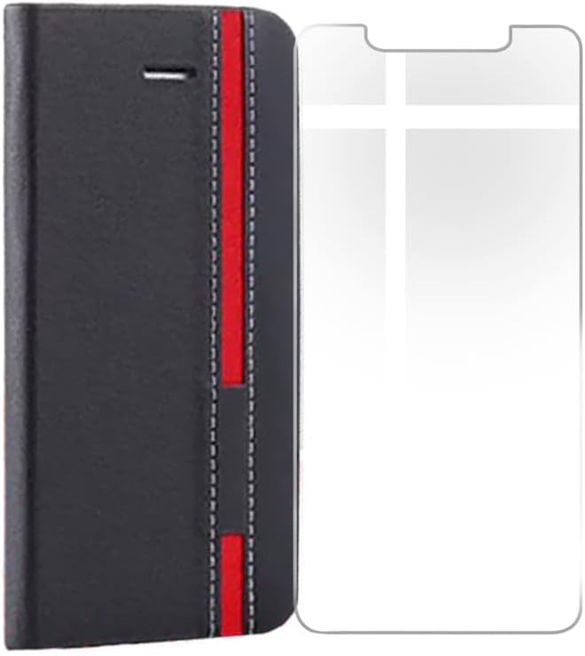 KJYF For Doro 8100 Plus Wallet Case + Tempered Glass Screen Protector ...