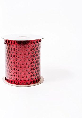 Leren Sequin Mesh Reels of Metallic Red Punchinella for Children to ...