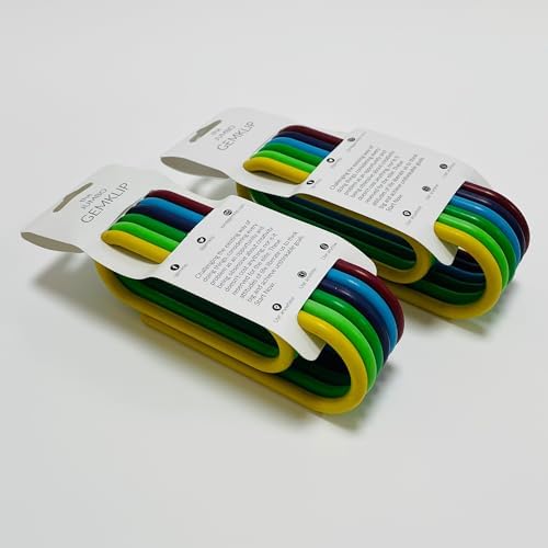 Gemklip Jumbo - Pack of 2 Sets of 6 Super Sized Large Paper Clips/Gem ...