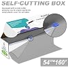 Amazon.com: 54IN X 160FT Plastic Table Cover Roll with Cutter Box, Cut ...