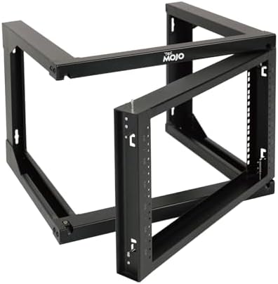 Amazon.com: Tecmojo 6U Wall Mount Open Frame Network Rack, Swing Out ...