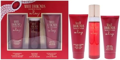 Amazon.com : Elizabeth Taylor White Diamonds En Rouge, 3 Piece Gift Set ...