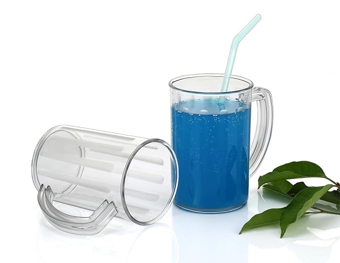 Buy SR Unbreakable Water and Juice Drinking Glass Shake Mug with Handle ...