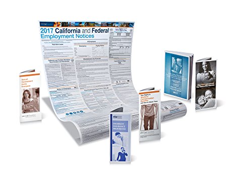2017 California and Federal Labor Law Poster with Pamphlet Kit ...