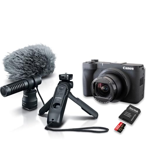 Canon PowerShot V1 Content Creator Kit, Hybrid Camera, Built-in Ultra-Wide-Angle Zoom Lens, 4K Video, Compact Design