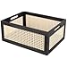 Amazon.com: SHCMSADO Wooden Frame Storage Basket, Decorative Organizer ...