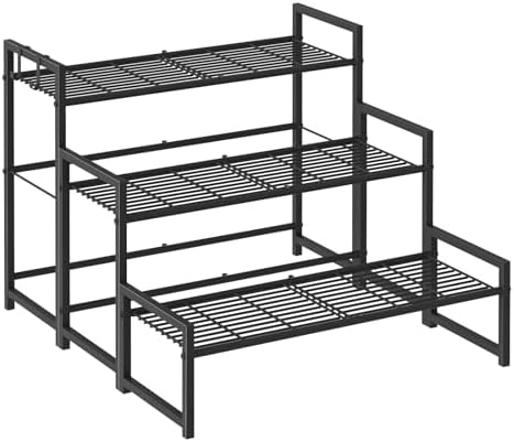 Amazon.com: Simple Trending 3 Tier Metal Plant Stand Outdoor Indoor ...