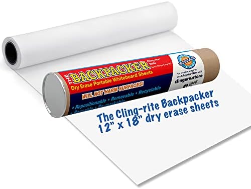 Amazon.com: Backpacker Cling-rite Rolls Clingers Dry Erase Portable ...