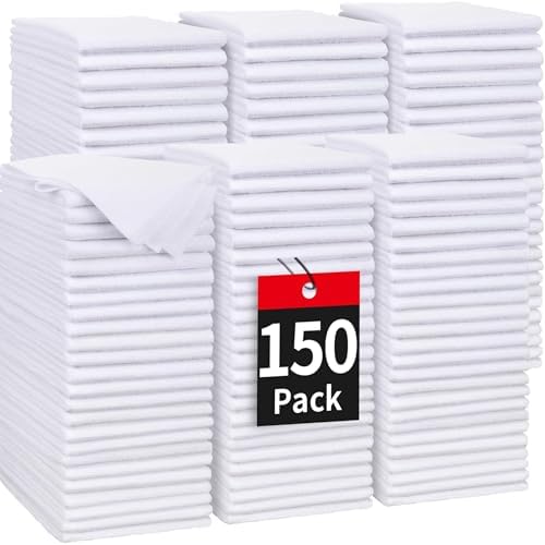Amazon.com: HOMERHYME Shop Towels Rags, 100 Pack Microfiber Cleaning ...