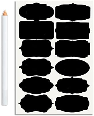 CLICKEDIN 84 Pc Vinyl Stickers for Mason Jars Glass Bottles, Decals ...