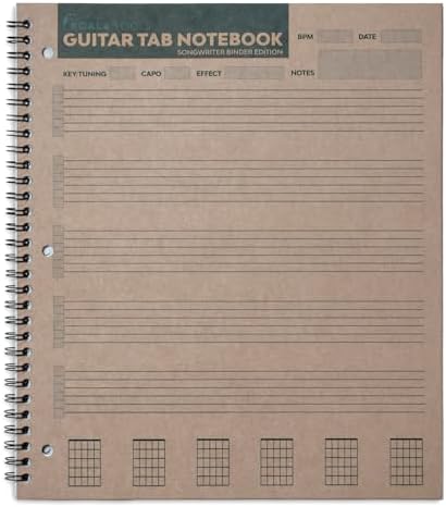 KOALA TOOLS | Guitar Tablature - Guitar Tab Notebook (1 Book) | 8.5" x ...