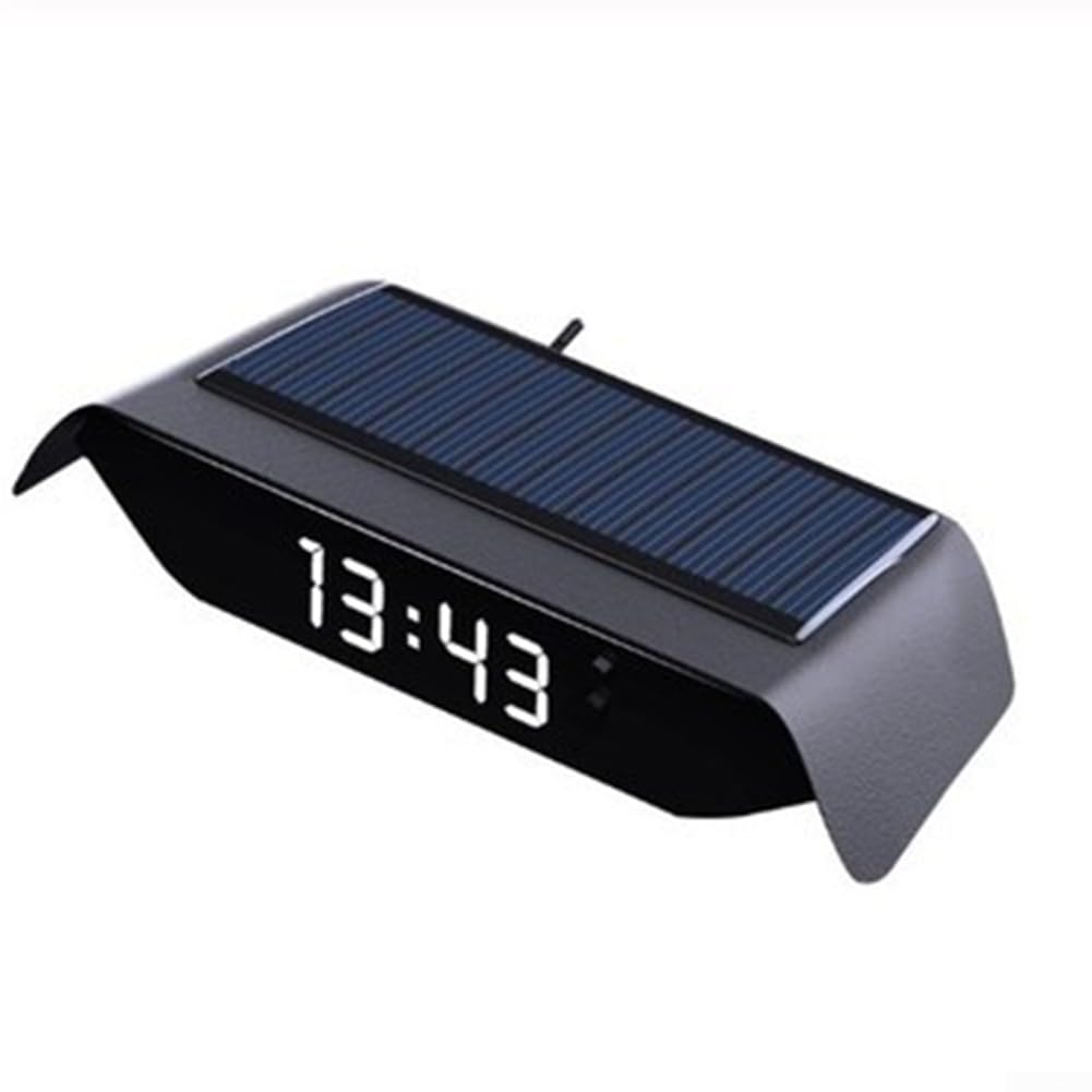 Amazon.com: FACULX Car Clocks and Temperature 2 in 1, Solar Small ...