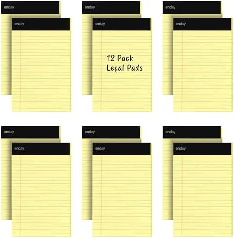 Amazon.com : Enday Small Note Pads 5x8 Legal Pads, Legal Ruled Writing ...