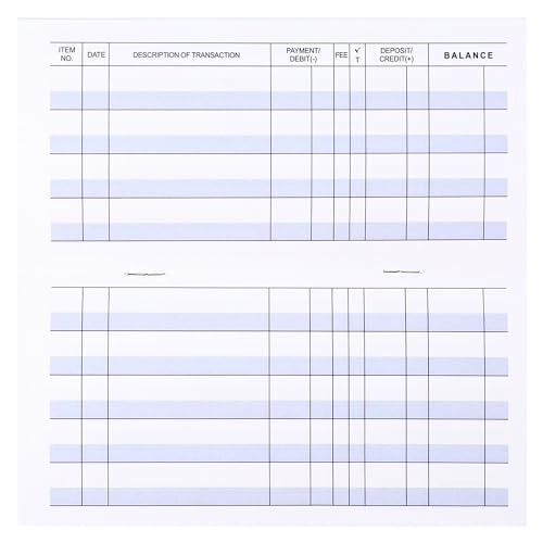 Snapklik.com : Larger Lines 20 Pack Checkbook Register, Check Registers ...