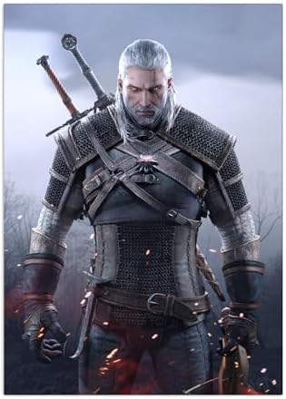 Amazon.com: Displate Official Witcher Metal Poster Magnetic Mounting ...