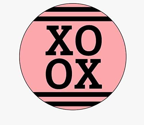 Amazon.com: XO XO Tag Labels 2" Round Sticker Labels, XO XO Stickers ...