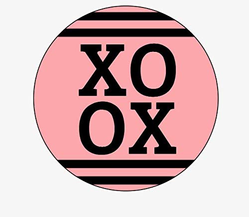 Amazon.com: XO XO Tag Labels 2" Round Sticker Labels, XO XO Stickers ...