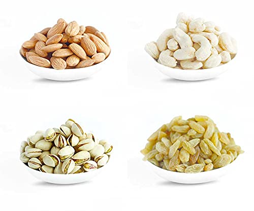 Badam Pista Dry Fruits Navkaar Nuts & Dry Fruits Combo Pack 1kg (250g