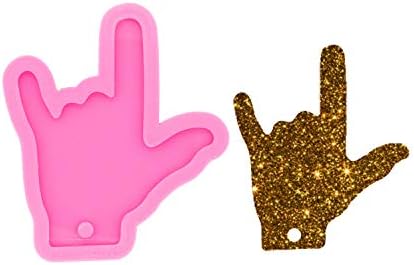 Amazon.com: I Love You Sign Language Freshie Silicone Mold 5 x 4.5 x 0. ...