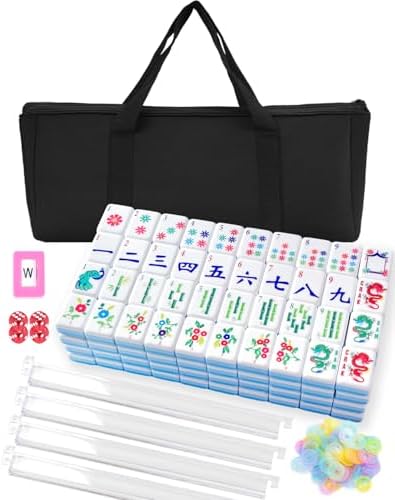 Amazon.com: Doreimi American Mahjong Set with 160 White Tiles and 4 ...
